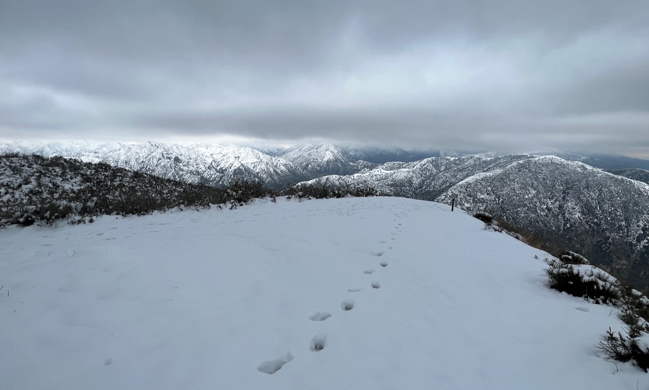 Photos of recent snowfall in the San Fernando Valley