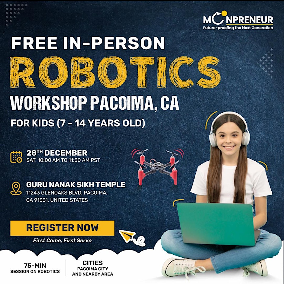 Free Robotics Workshop for Kids - The San Fernando Valley Sun