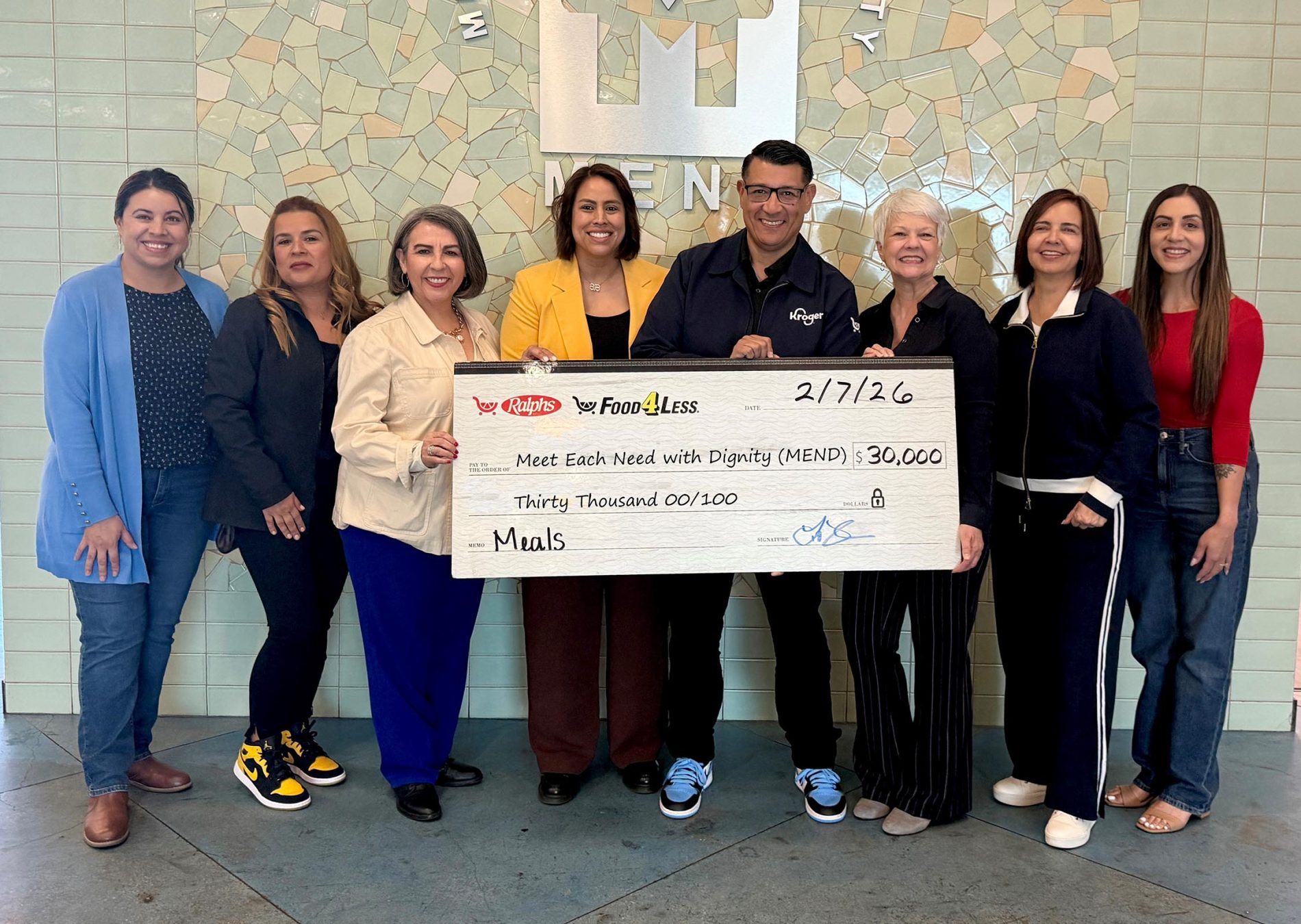 Ralphs & Food 4 Less/Foods Co., Donate $30,000 to MEND to Support Local ...